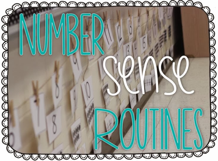 Number Sense Routines freebies Included Little Minds At Work